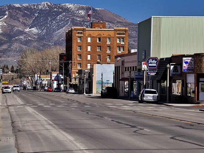 That's not a painted backdrop&mdash;those are actual mountains hugging Ely's historic downtown like nature's own protective embrace.