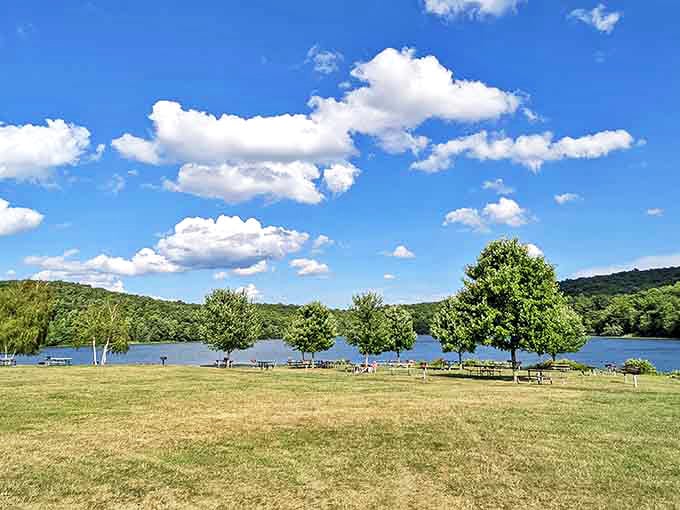 Those puffy clouds and pristine lake views prove New Jersey's natural beauty isn't just clever marketing after all.