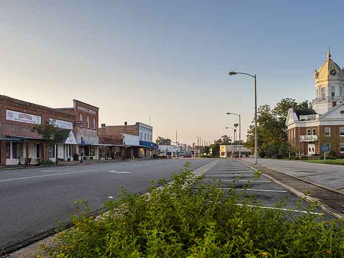 Early morning light paints the historic streets in golden hues, before the world wakes up and remembers to hurry.