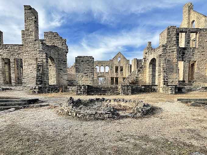 Standing inside the ruins gives you a real sense of the grand estate this once was before fire changed everything forever.