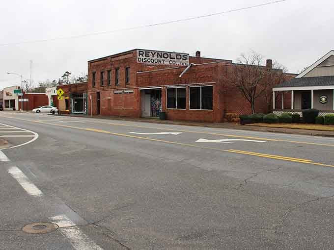 Reynolds Discount Corner anchors the historic district, a reminder that saving money has always been fashionable in these parts.