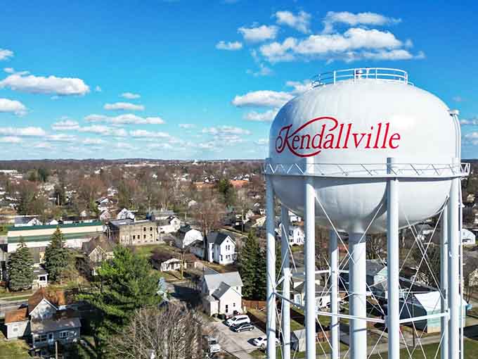 That water tower isn't just infrastructure, it's a beacon welcoming you to a place where affordability still exists.