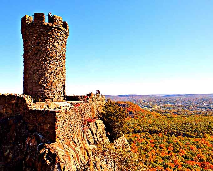 That medieval tower rising from Connecticut bedrock isn't a movie set, it's your next weekend adventure waiting to happen.