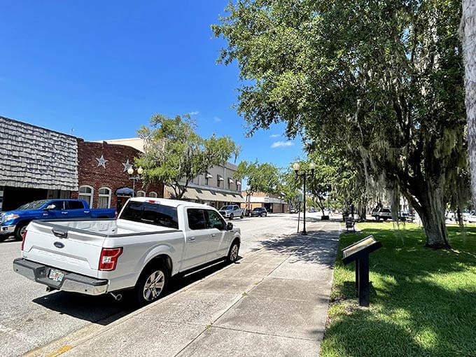 Downtown Palatka moves at a pace where you can actually cross the street without risking your life.