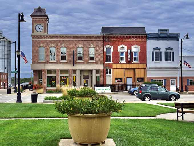These storefronts have more character in one brick than most modern buildings have in their entire glass facades.