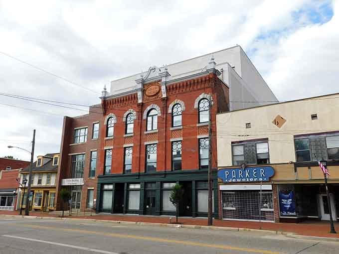 The town's architectural mix proves that different eras can coexist peacefully when nobody's trying too hard to impress.