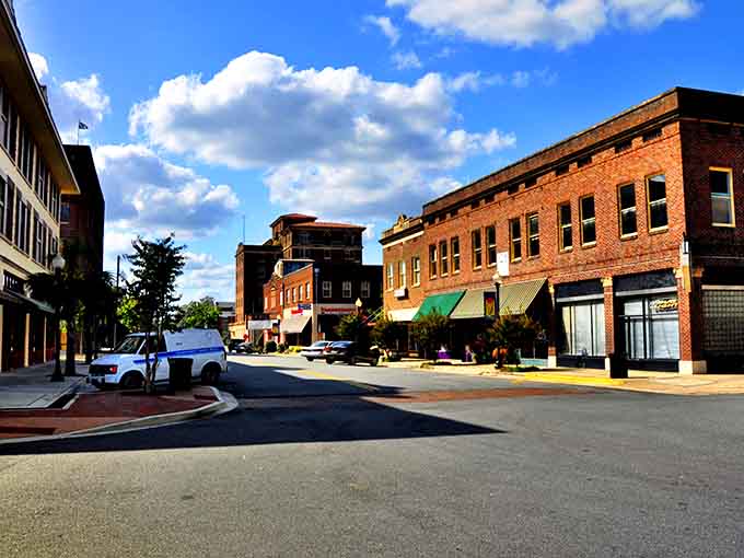 Downtown Waycross charms with its historic brick buildings and small-town appeal. Social Security stretches further when surrounded by such affordable elegance.