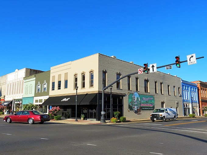 Downtown Mayfield serves up that classic American Main Street vibe without the tourist trap prices or crowds.