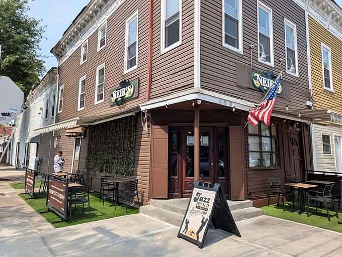 The brown facade might not scream for attention, but America's oldest bar doesn't need to advertise its credentials.