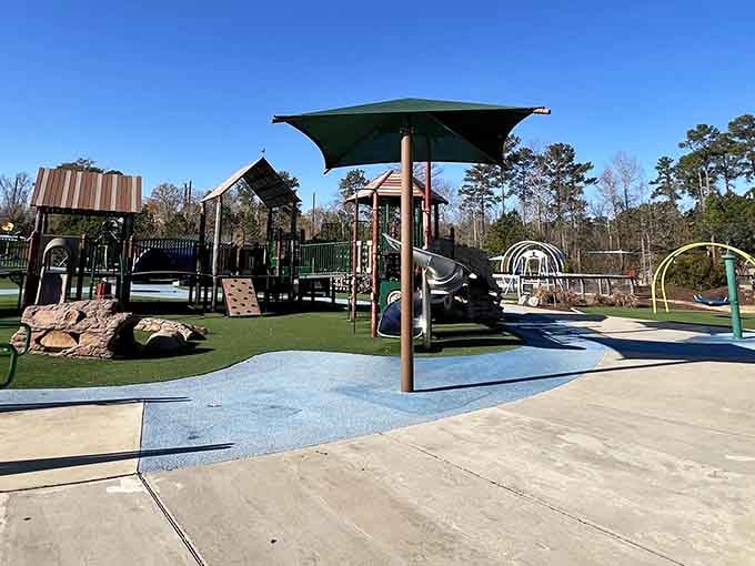 Multiple levels of adventure await, complete with slides, climbing walls, and enough activities to exhaust even the most energetic kids.