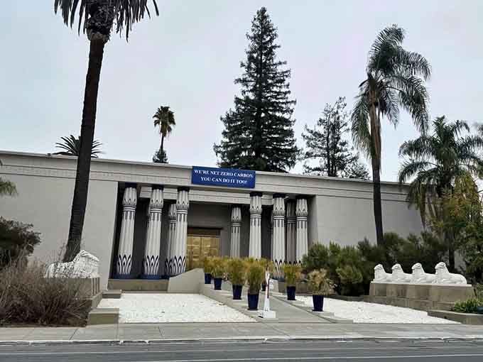 Those papyrus columns flanked by palm trees create a time-traveling experience without the jet lag or passport hassle.