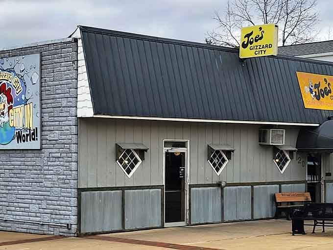 That cheerful yellow sign and quirky facade are your first clue that normal rules don't apply here.