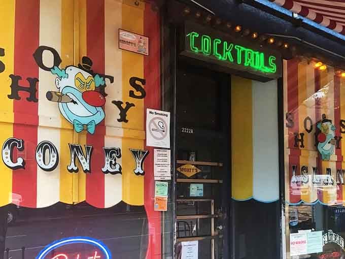 When a building looks this cheerful, you know the fun inside is going to match the carnival vibes outside.