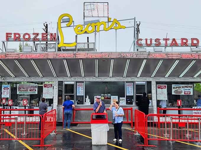 That glowing neon sign has been calling Milwaukee's name for decades, and honestly, who could resist this retro beauty?