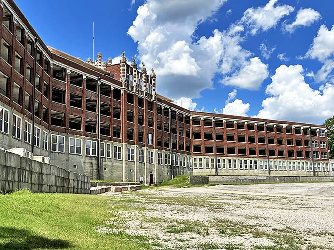 Standing tall and imposing, this Gothic giant has been collecting ghost stories since the tuberculosis era began.