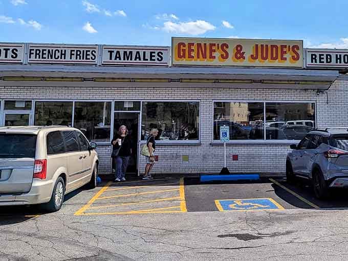 That white brick building holds more delicious secrets than your grandmother's recipe box ever did.