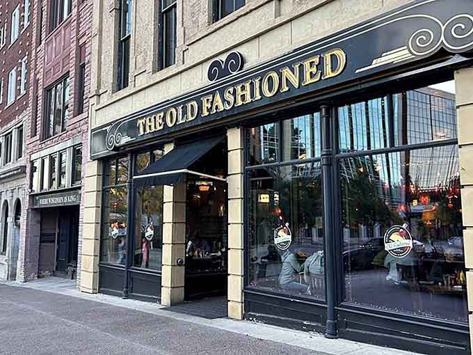 That storefront isn't just inviting you in, it's practically giving you a warm Wisconsin hug from the sidewalk.