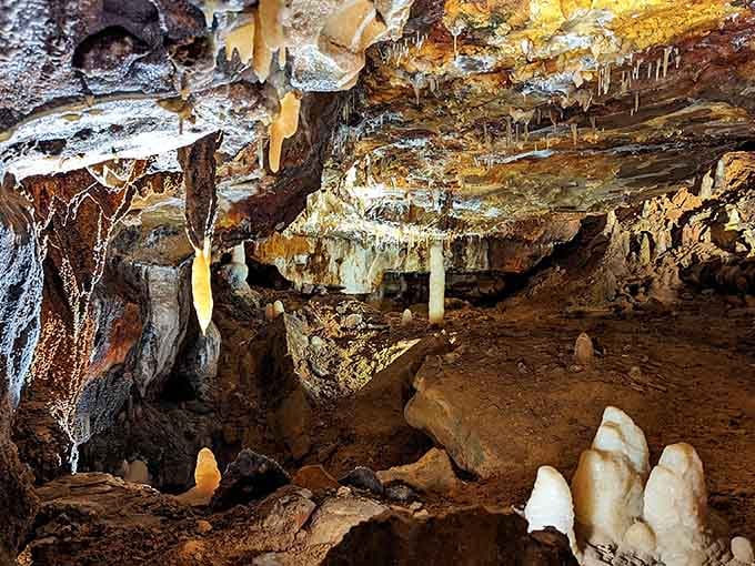 Nature's been working overtime underground, creating a crystal palace that puts any human architect to shame.