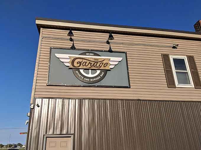 Even the building knows it's special, wearing that badge of honor like a vintage car at a summer show.