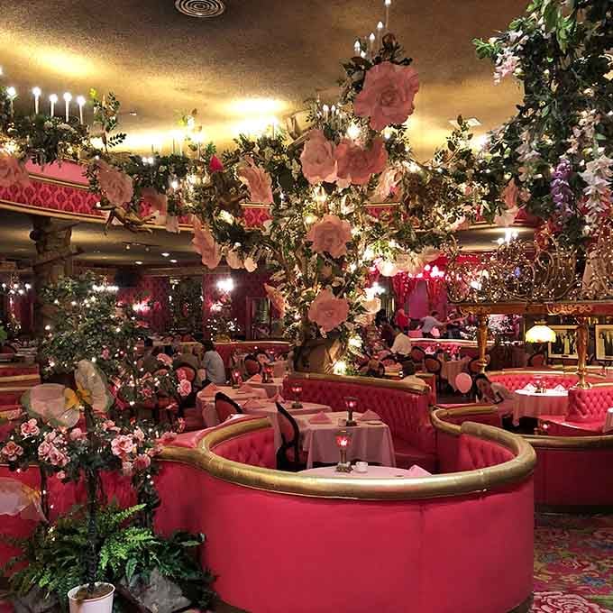 Step inside and you'll swear you've wandered into a Victorian dream wrapped in velvet and chandeliers.