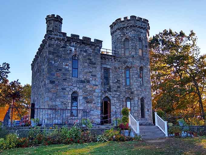Stone turrets rising from New England soil like someone misplaced a piece of Scotland during colonial times.