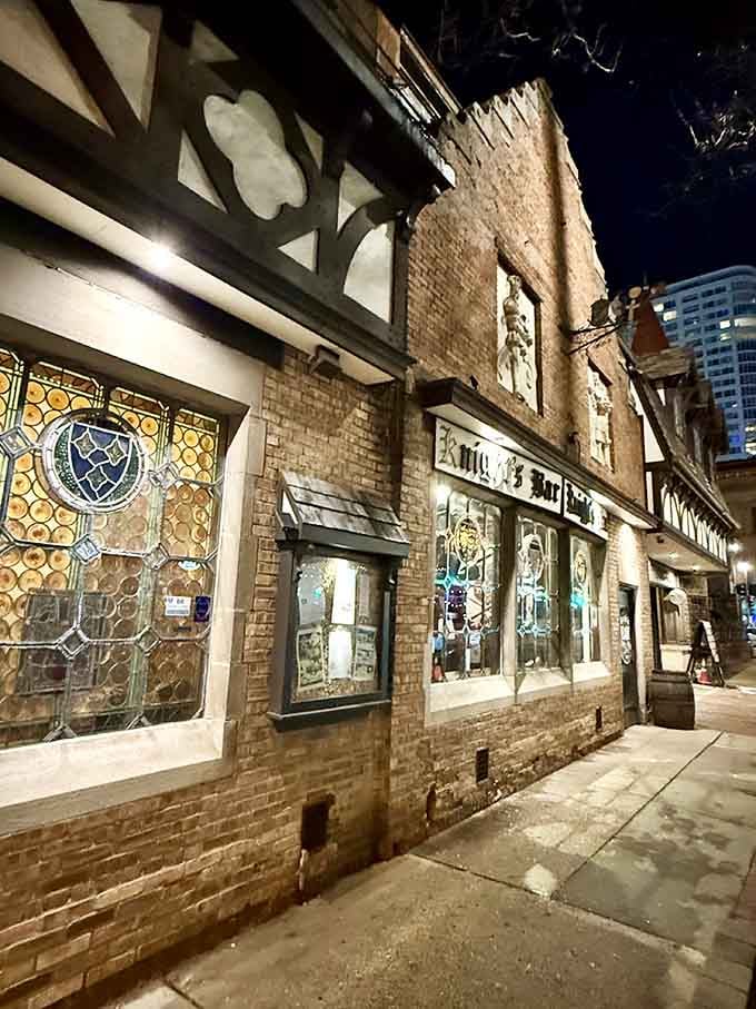 Old World Third Street lives up to its name with this stunning Germanic facade that stops pedestrians mid-stride.