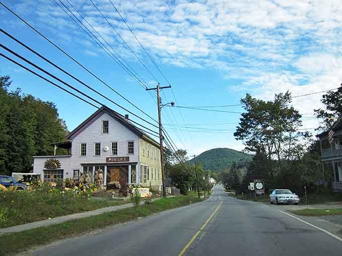 Main Street magic! Chester's pristine historic buildings stand like patient guardians of small-town America, welcoming visitors and treasure hunters alike.