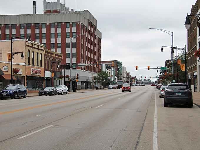 Downtown Galesburg stretches before you like a living museum of Midwestern architecture, where brick buildings tell stories of railroad glory days and small-town resilience.