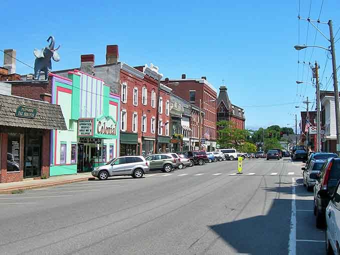 Downtown Belfast looks like a movie set, but those historic brick buildings are the real deal. The mint-green Colonial Theatre has been entertaining locals since before streaming was a thing.