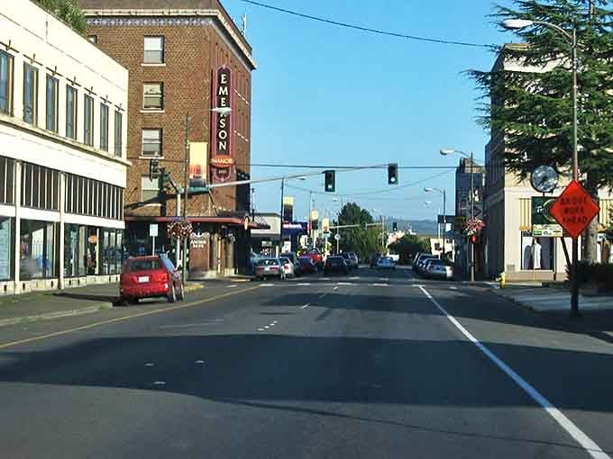 Downtown Hoquiam offers that classic small-town Main Street feel, where traffic jams involve three cars and everyone waves hello.