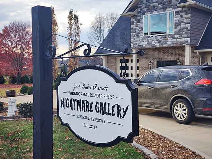 The sign promises nightmares, and unlike most promises these days, this one actually delivers on its word.