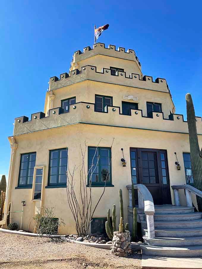 Those castellated parapets aren't just for show; they're basically the castle's way of saying "I'm fancy AND functional."