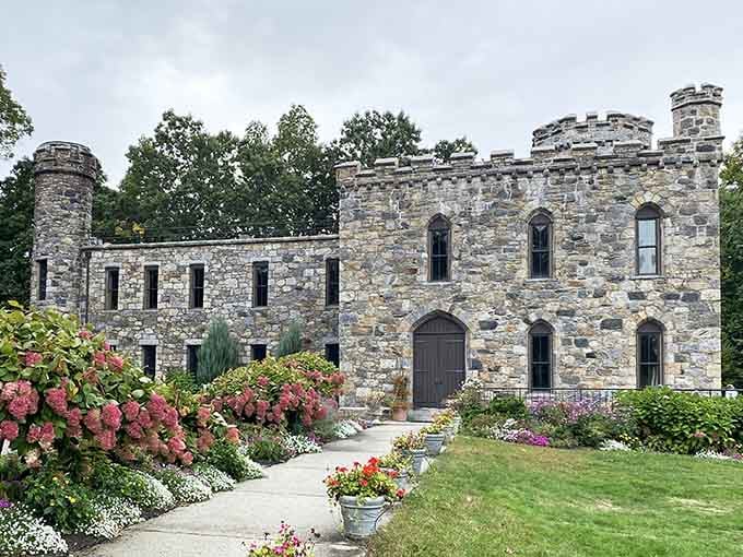 Stone turrets rising from New England soil like someone misplaced a piece of Scotland during colonial times.