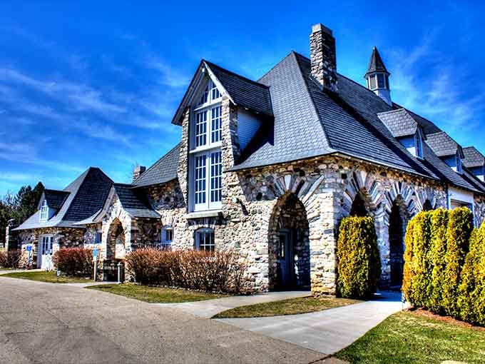 French Renaissance architecture meets Northern Michigan, and somehow it works better than you'd ever imagine possible.
