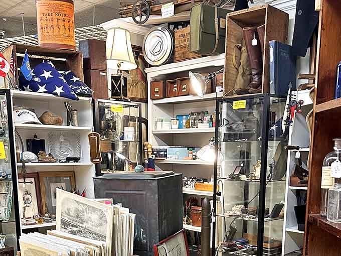 Every shelf tells a story at Summerville Antique Gallery, where treasures from different eras coexist like the world's most fascinating time capsule.