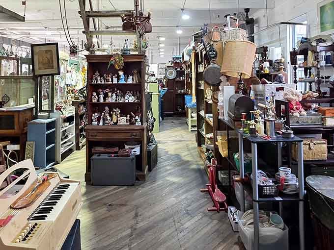 From pianos to chandeliers, this organized chaos holds more surprises than your grandmother's attic times a thousand.