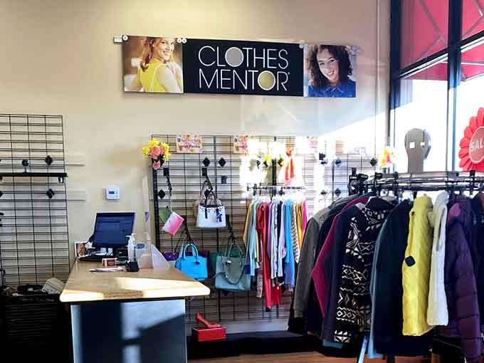 Where fashion dreams come true without the nightmare prices. The bright, organized interior of Clothes Mentor feels more like a boutique than a secondhand store.