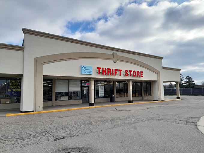 Under Michigan's changeable skies, this thrift store stands ready &ndash; a beacon for bargain hunters regardless of weather forecast.