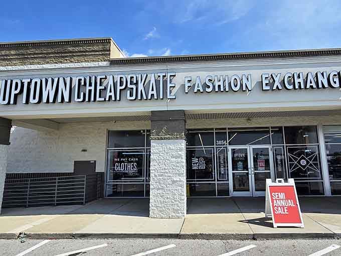 The storefront promises fashion exchange, and boy, does it deliver on that retail therapy dream.