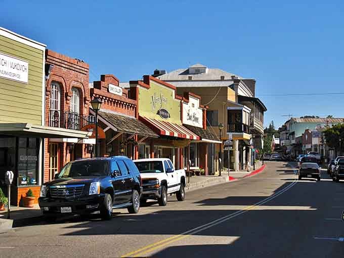 Colorful storefronts along Main Street showcase Jackson's architectural time capsule – where brick, wood, and history create a palette that Instagram filters can't improve upon.