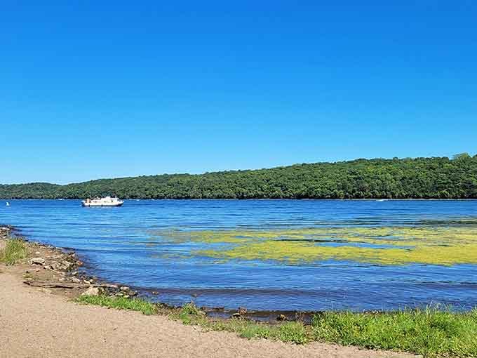 When the river decides to show off its color palette, you get front-row seats to Minnesota's natural masterpiece.