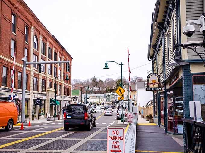 Downtown Mystic's historic brick buildings and colorful storefronts create that perfect New England postcard scene. Just add a lobster roll and your Instagram followers will be plotting their own escape.