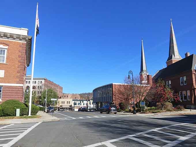 Main Street architecture that's earned its character the old-fashioned way, through decades of actual living rather than artificial distressing.
