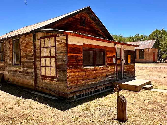 Time hasn't been kind to this building, but that weathered charm is exactly what makes it authentic.