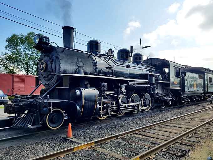 This magnificent steam locomotive isn't just for show&mdash;it's the real deal, ready to transport you back in time.