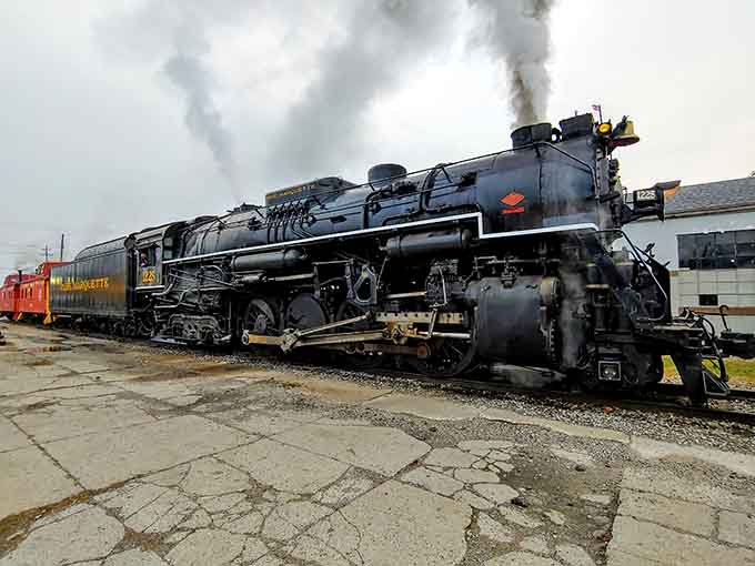 When this magnificent steam engine fires up, you'll feel the rumble in your chest like a rock concert.