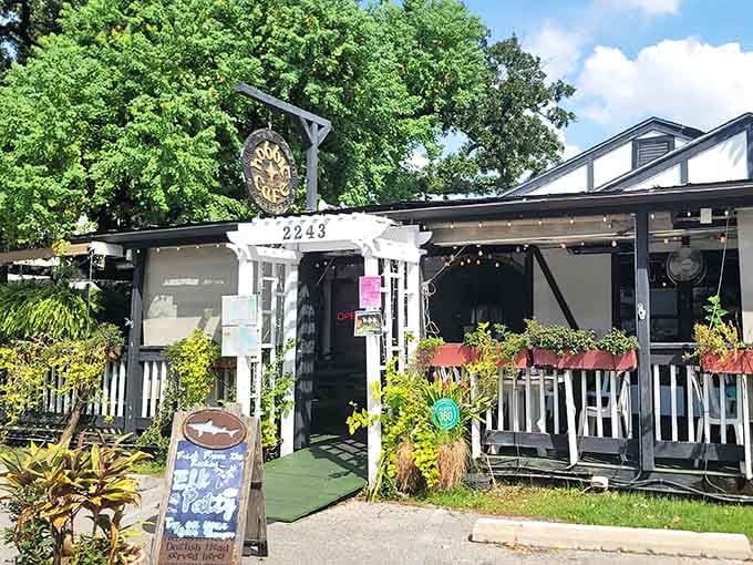 That hand-carved sign hanging above the entrance isn't just decor, it's your official invitation to Middle Earth.