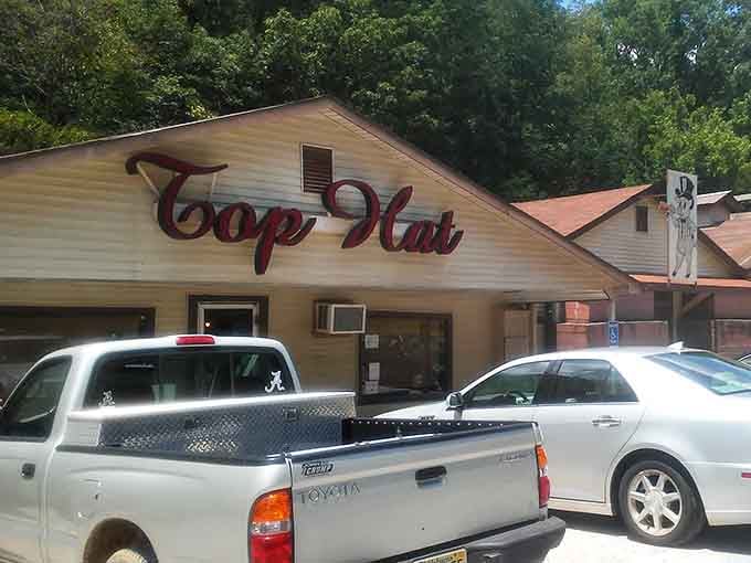 That Top Hat sign isn't just marking a restaurant; it's pointing you toward some of Alabama's finest eats.