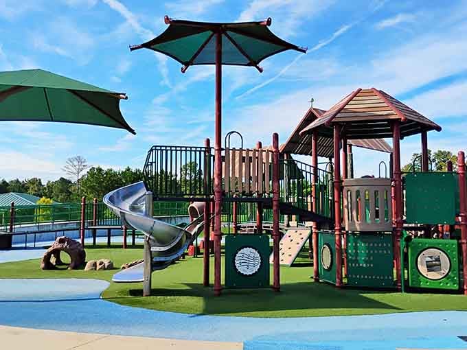 When playground designers actually remember what childhood feels like, you get structures this impressive and inviting for everyone.