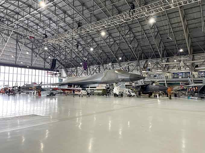 That moment when you realize you're standing in a hangar full of aviation history that'll make your heart soar.